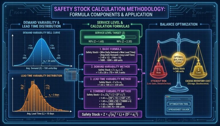 Safety Stock Calculation: Formulas That Work